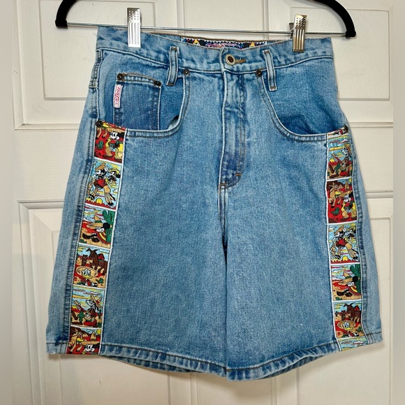 Disney | Shorts | Joujou Vtg High Rise Denim Jean Shorts Lichtenstein ...